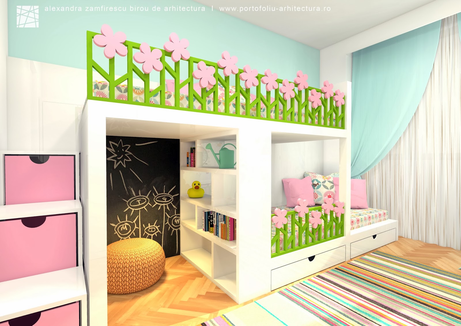 CAMERA PENTRU DOUA FETITE - AZSTUDIO