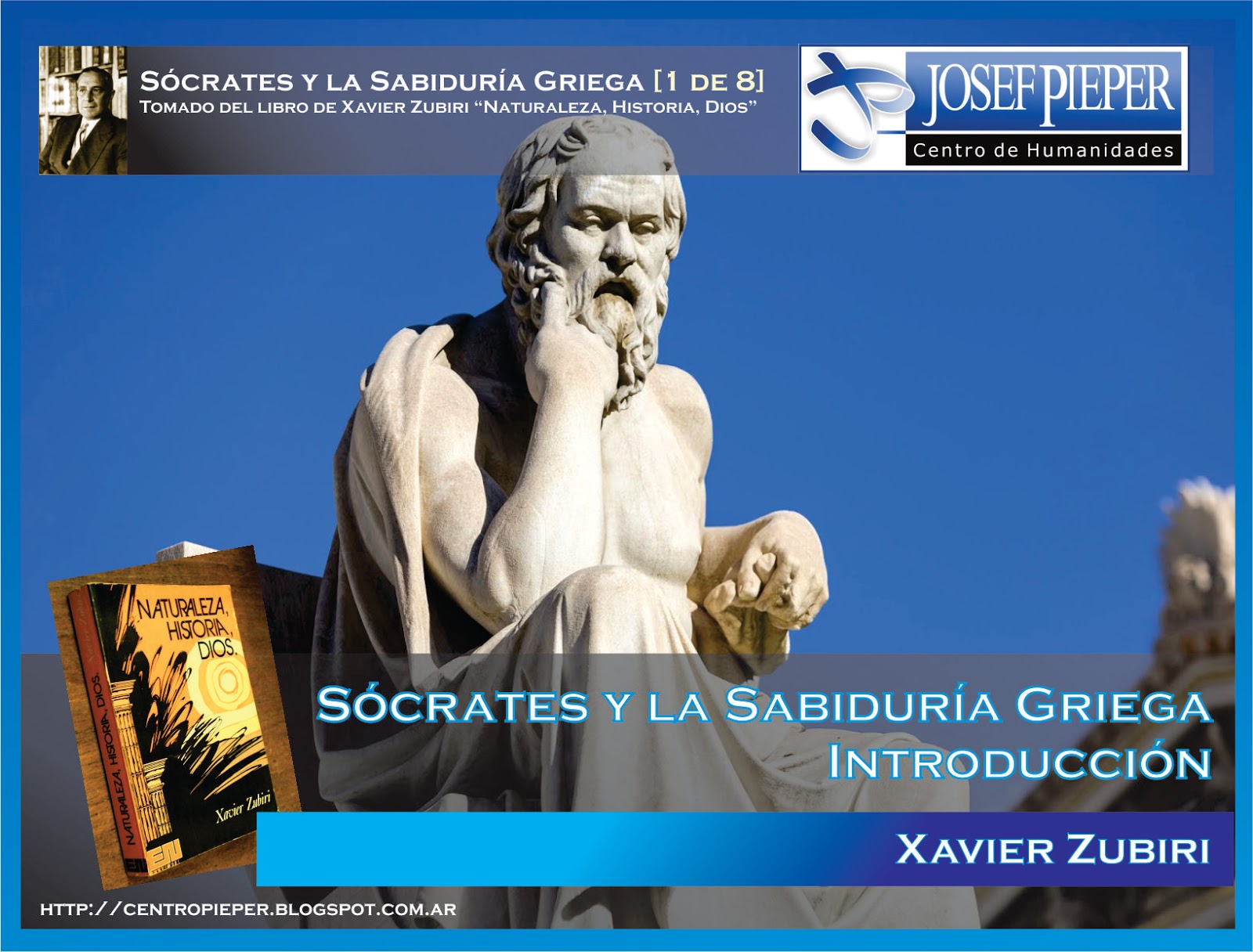 Centro Pieper: Sócrates y la Sabiduría Griega - Introducción - Xabier ...