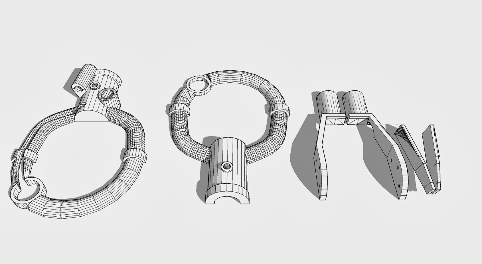 Spitfire spade grip joystick project: Spade grip ready for printing