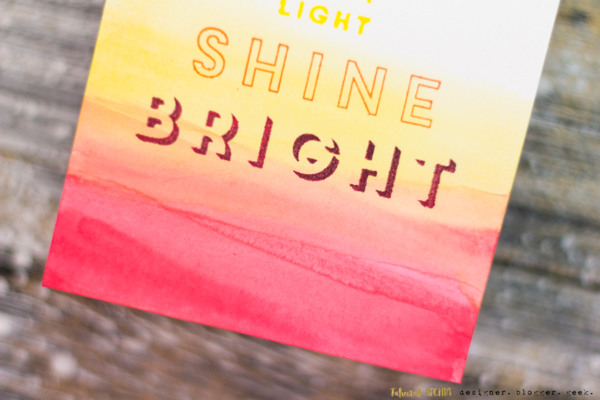 Let Your Light Shine Bright Watercolour Card - Free Craft Tutorial