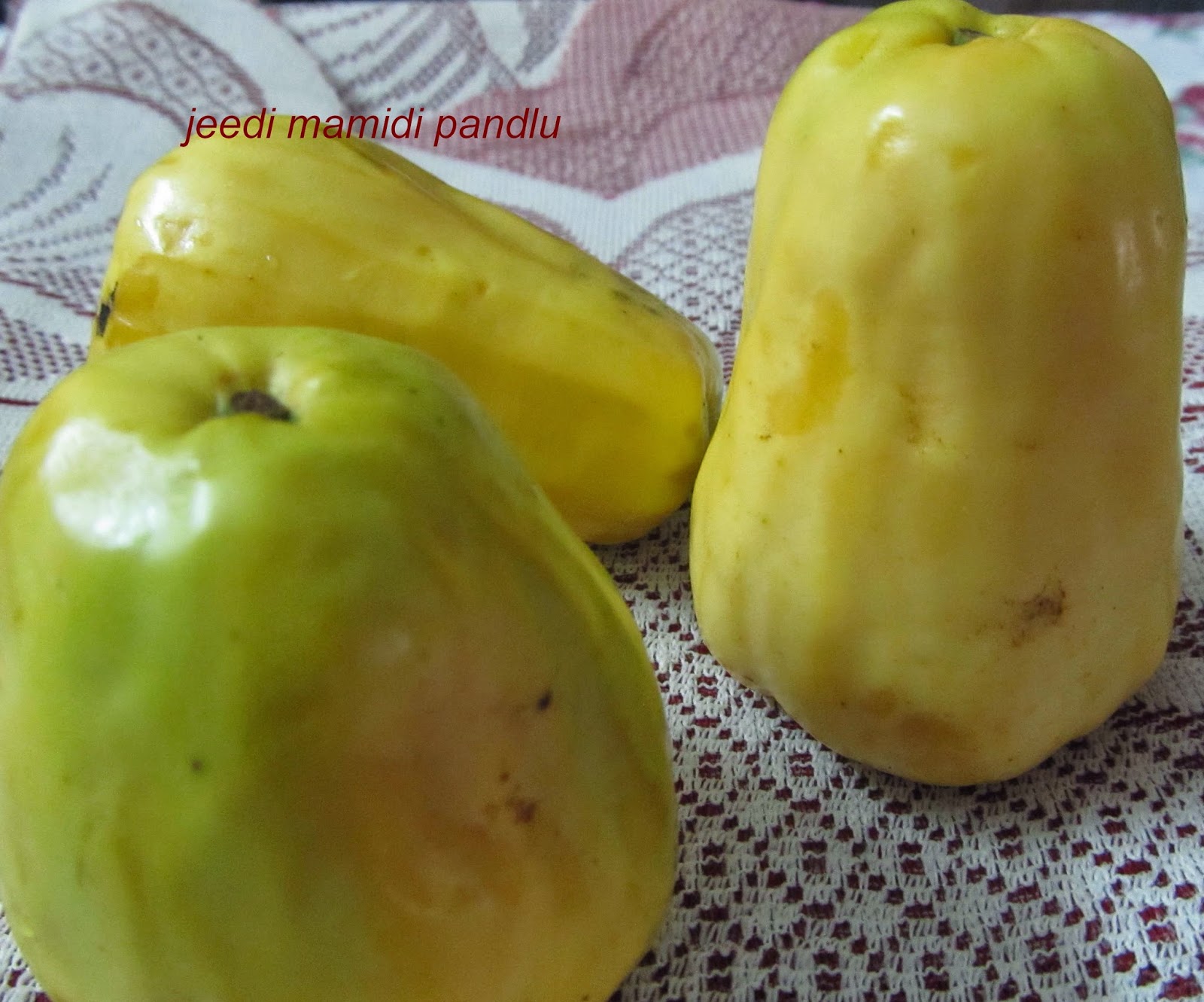 Sivani's Kitchen: Jeedi Mamidi Pandu Pulusu