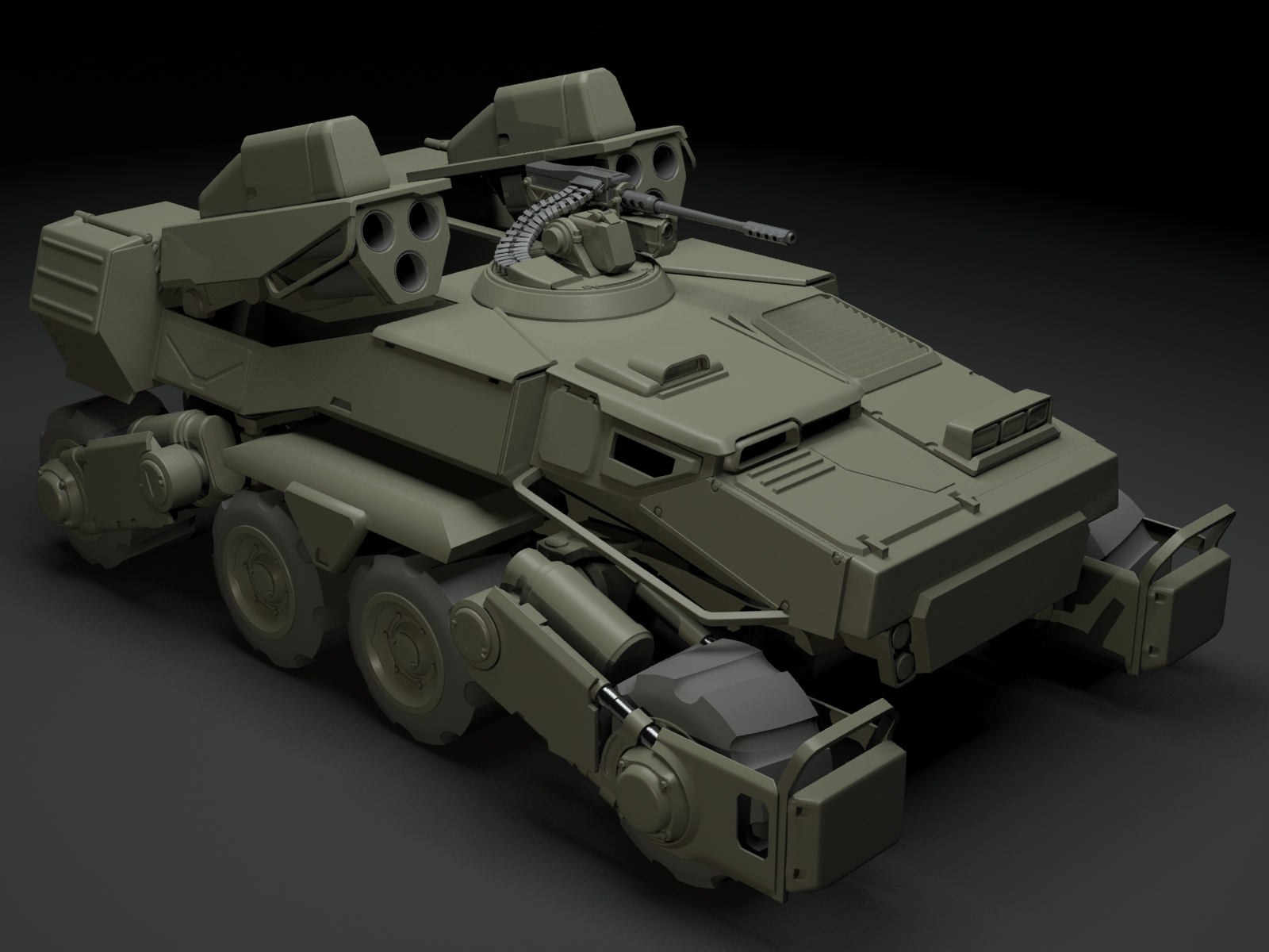 Mike Doscher Illustration: More Progress on the Spider Tank Model