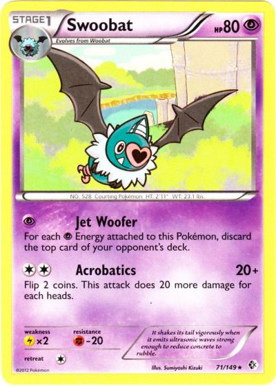 Swoobat Evolution Chart