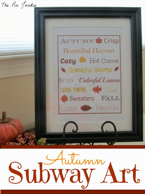Autumn Subway Art Free Fall Printables