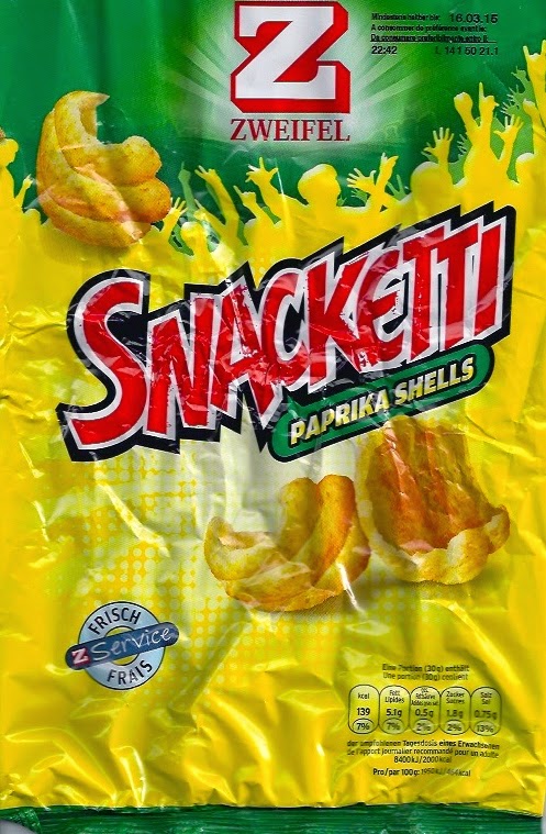 Cheeseburger Crisps & Other Stories: Zweifel Snacketti Paprika Shells