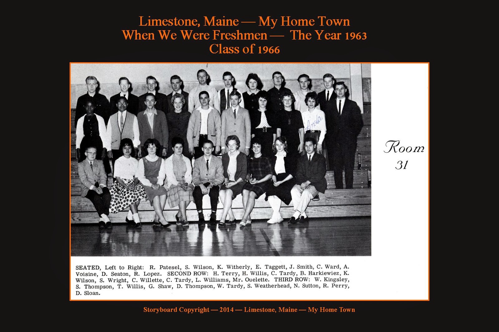 Limestone, Maine -- My Home Town: Class of 1966 When We were Freshman ...