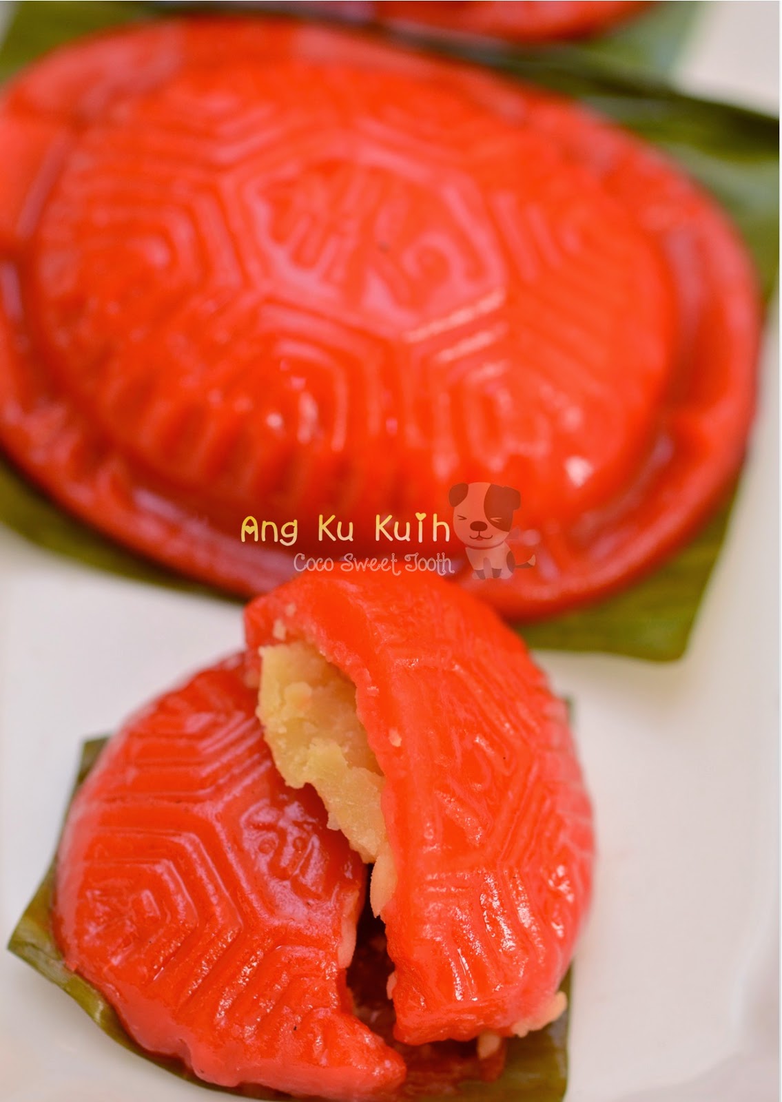 Coco's Sweet Tooth ......The Furry Bakers: Vegan Ang Ku Kuih with Mung ...