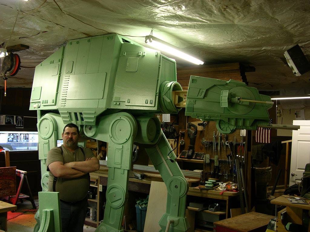 Huge, real-life AT-AT