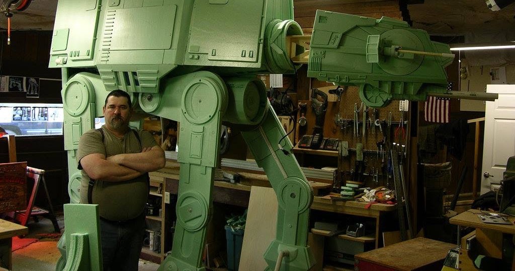 Huge, real-life AT-AT