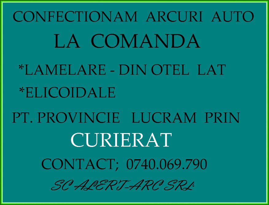 REPARATII , CONFECTIONARI SI RECONDITIONARII ARCURII AUTO LAMELARE SI ...