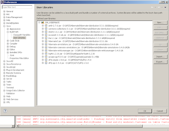Java Frameworks & APIs: JPA - Configuración Eclipse + JPA + Hibernate