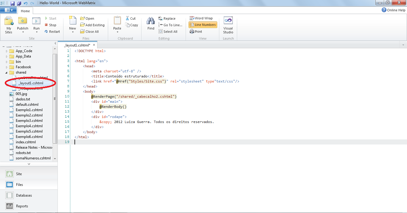 Tutorial Programação Web Aspnet Com Razor Syntax Parte 3 Capítulo 3 Criando Um Visual 4553