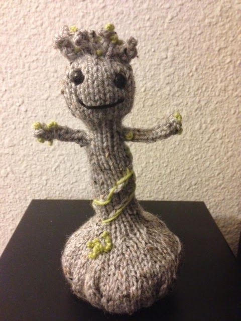 A Shade Better Than Stick Figures: Baby Groot Knitting Pattern