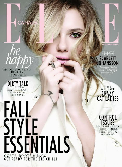 Smartologie: Scarlett Johansson for ELLE Canada November 2013