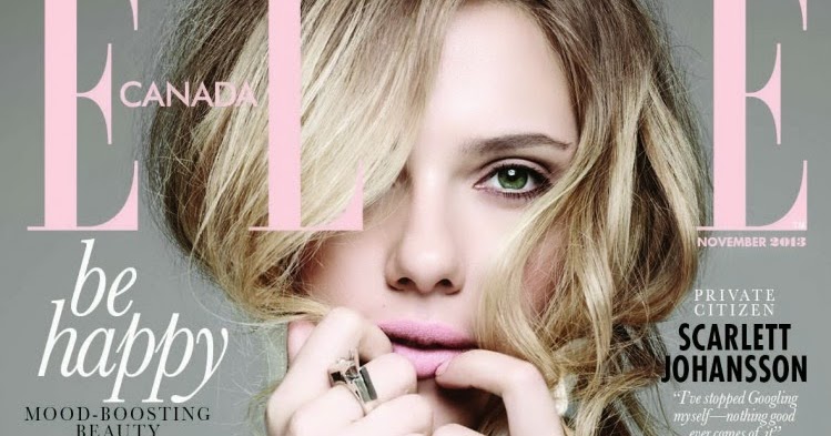 Smartologie: Scarlett Johansson for ELLE Canada November 2013