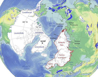 Stonehenge and the Ice Age: Northern Hemisphere Late Weichselian glaciation