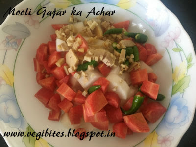Mooli Gajar ka Achar | Vegetarian bites to tickle your senses