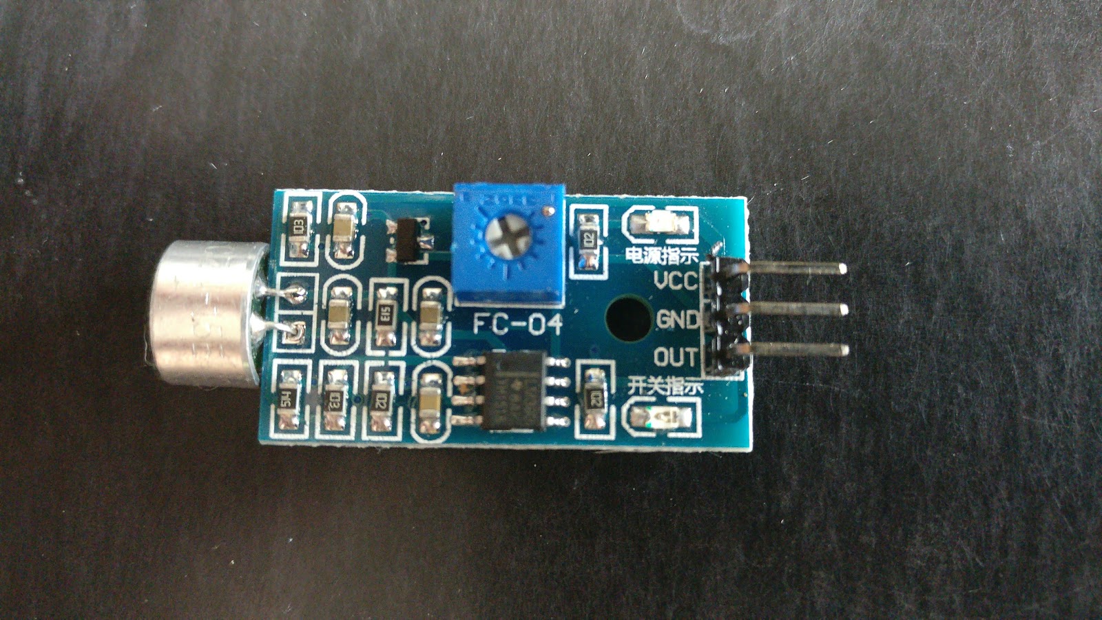 個人的な φ(`д´)ﾒﾓﾒﾓ…: FC-04 Sound Sensor をテスト