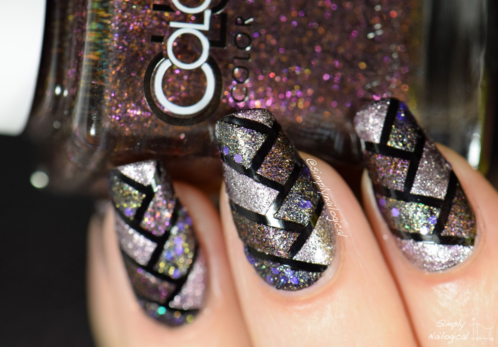 Simply Nailogical: Textured fishtail braid nails