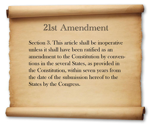 Me, Myself and the Constitution: Amendment #21