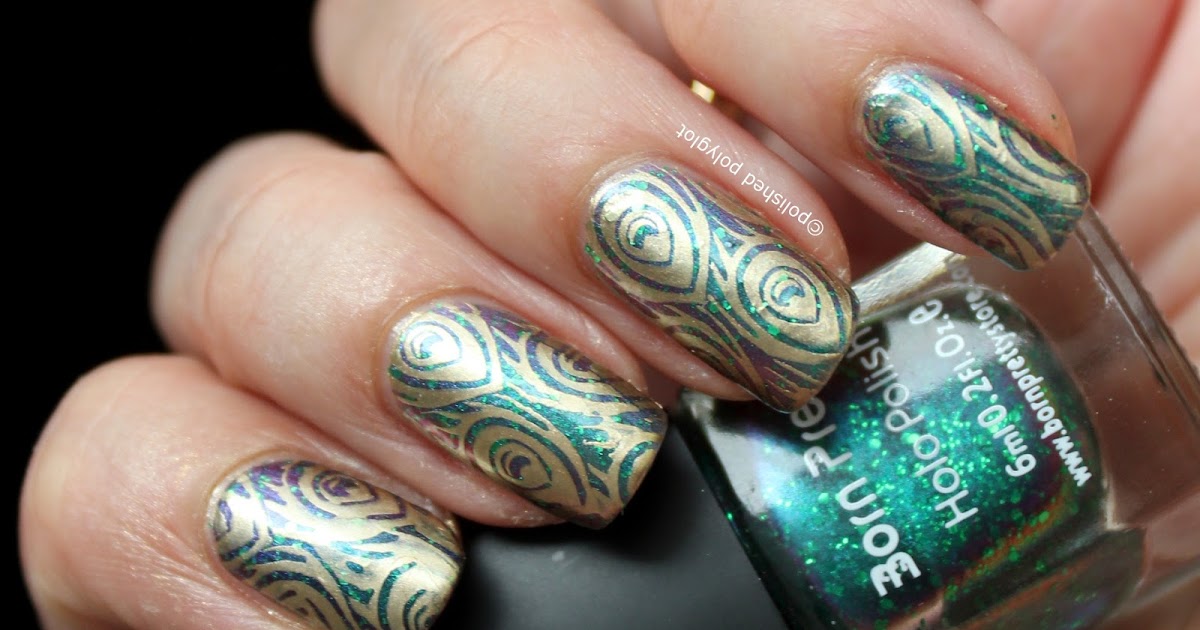 NOTD | Loving my Peacock nails / Polished Polyglot