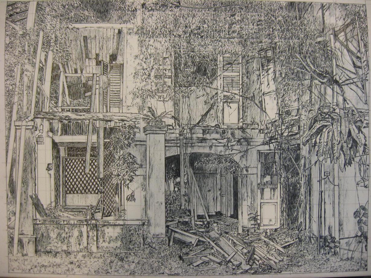 Drawings by sin: The Dilapidated House