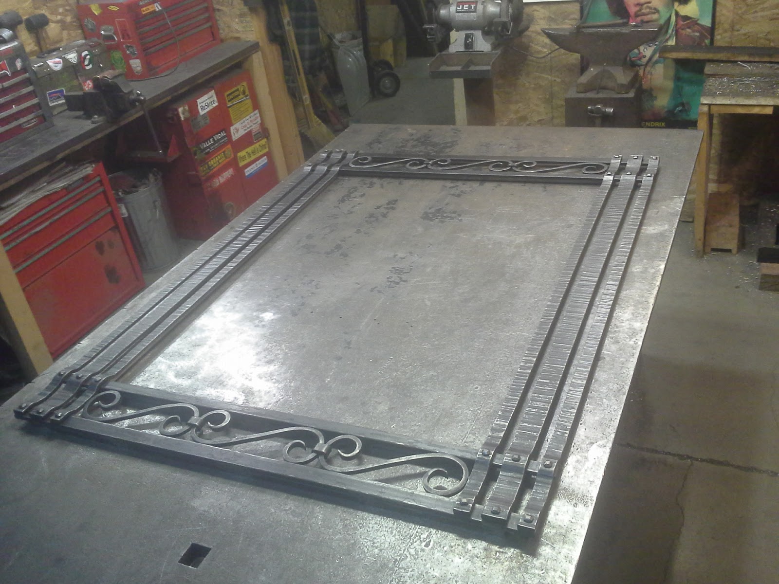 Orion Forge: hand forged mirror frame