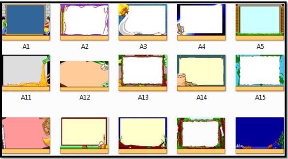 GEDUNG SJK TAMIL: BORDER TEMPLATE