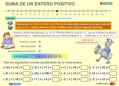 5º y 6º Educación Primaria: SUMA Y RESTA DE NÚMEROS ENTEROS