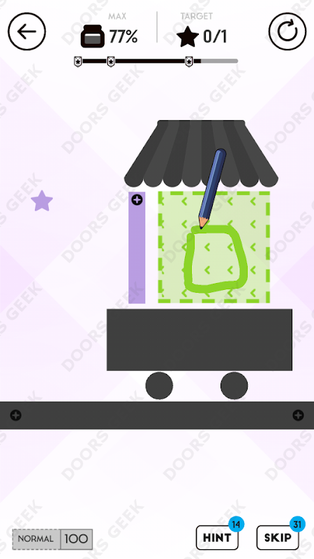 Draw Here Level 100 ~ Doors Geek