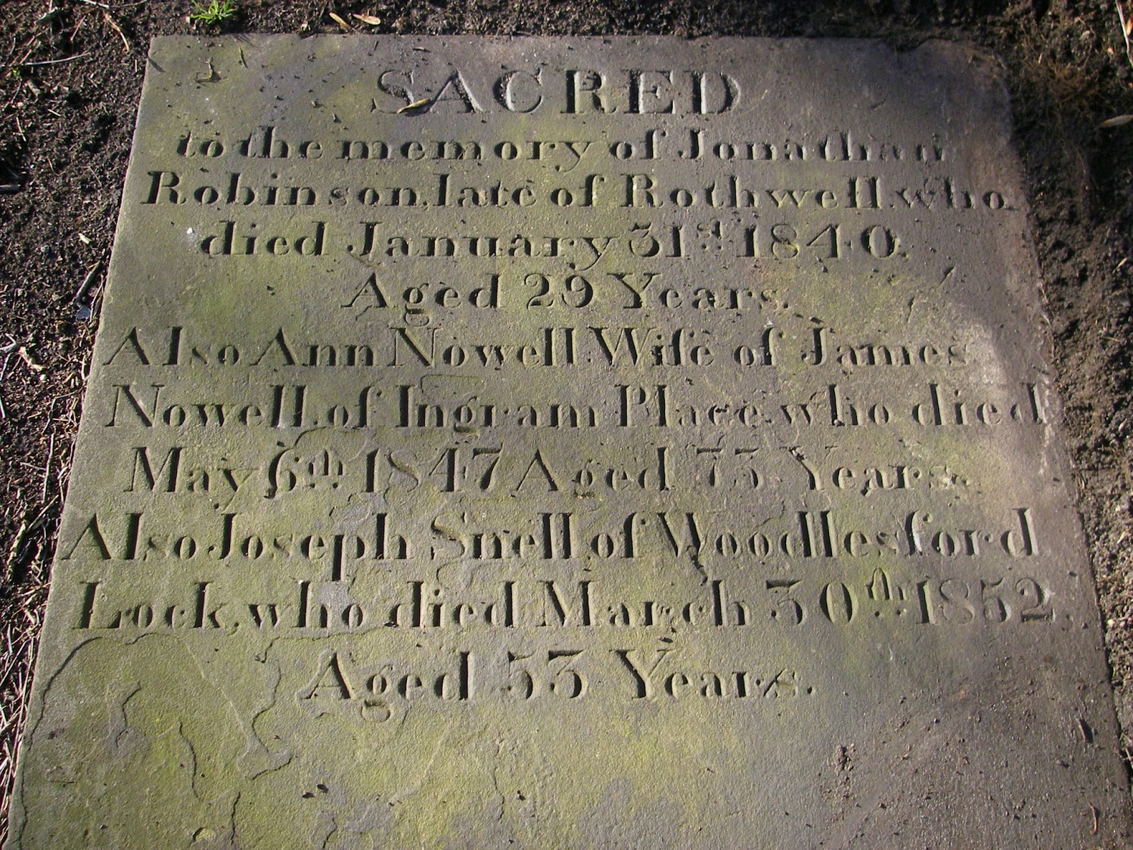 Where are we all Now: Investigating Joseph Woodhead of Rothwell & his ...