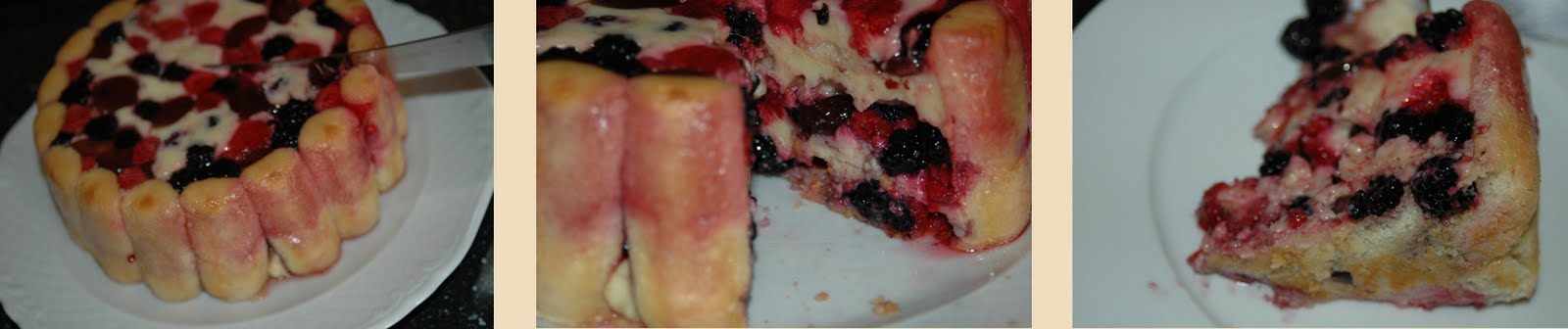 Charlotte aux fruits rouges du jardin