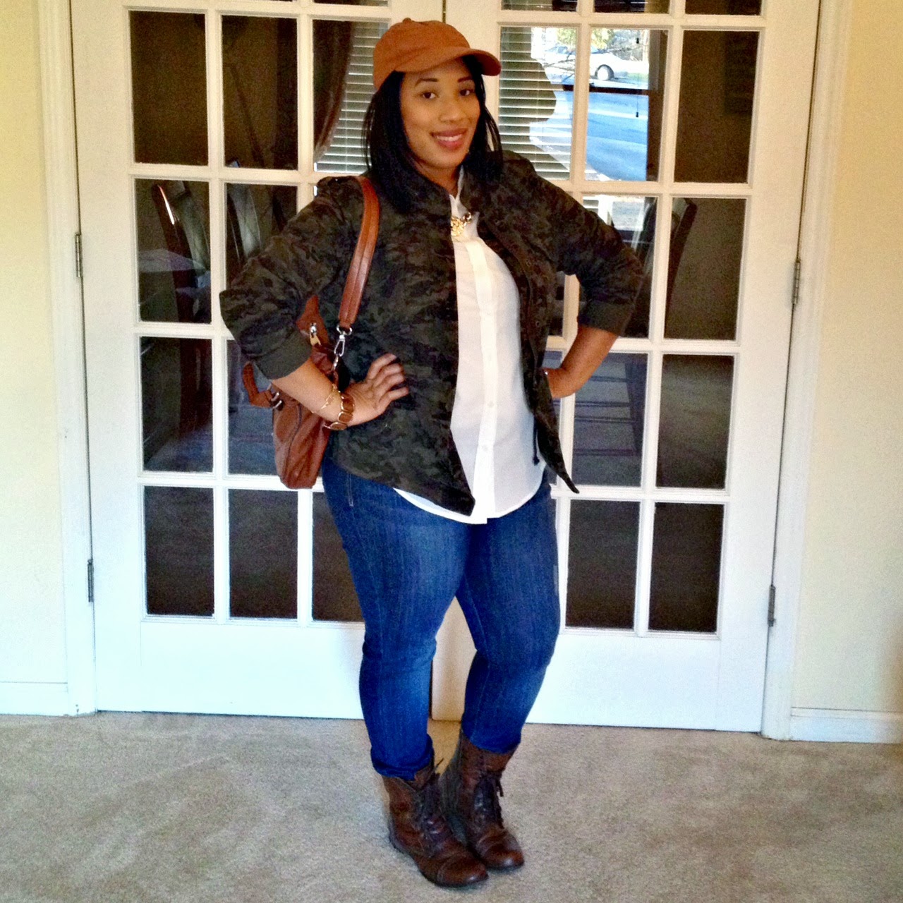 Ladi Like: OOTD: Camo & Leather