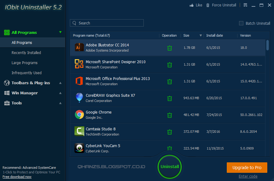 IObit Uninstaller : Software Uninstaller Program Yang Powerfull