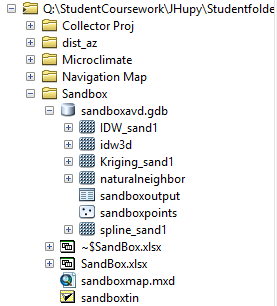 Geography 336 - Geospatial Field Methods: Sandbox Visualization