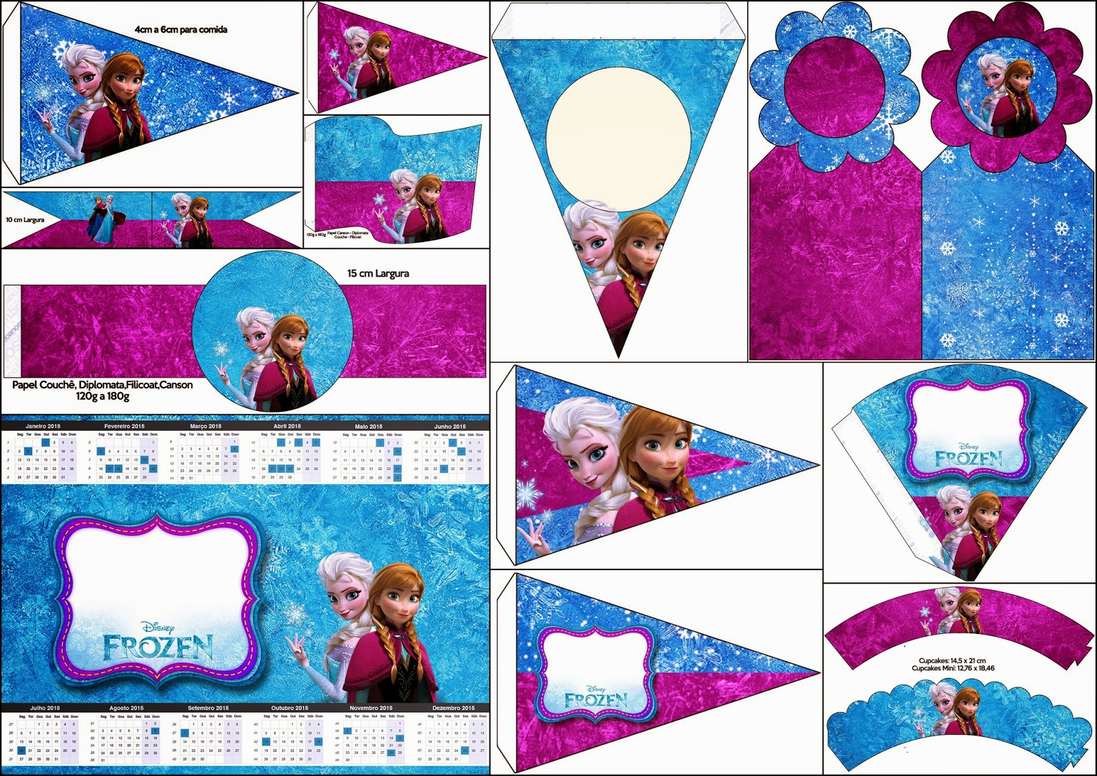 Frozen in Blue and Purple: Free Party Printables, Images and ...