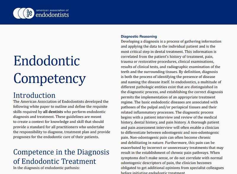 PDF: Competence in the Diagnosis of Endodontic Treatment