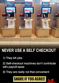 Neil Collins artist: Self checkout meme