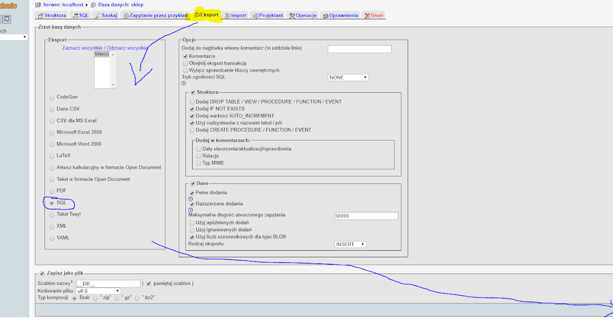 Bazy danych - Podstawowe polecenia SQL