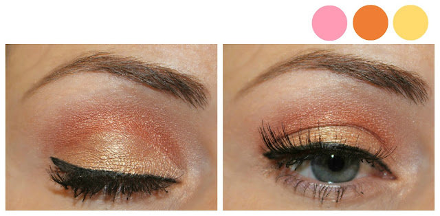 blushing basics: Sunset Eye Makeup Tutorial {Step by Step}