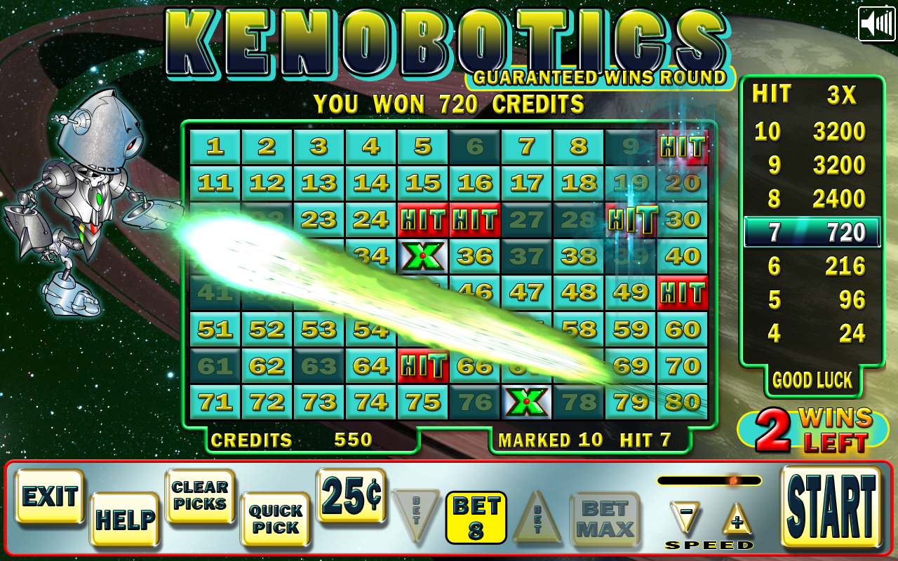 EPIC SOFTWARE LLC.: KENOBOTICS (KENO GAME)