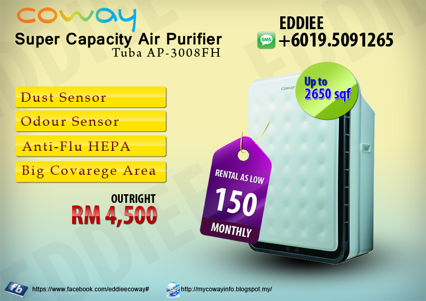 MY COWAY INFO: Air Purifier Tuba AP-3008FH