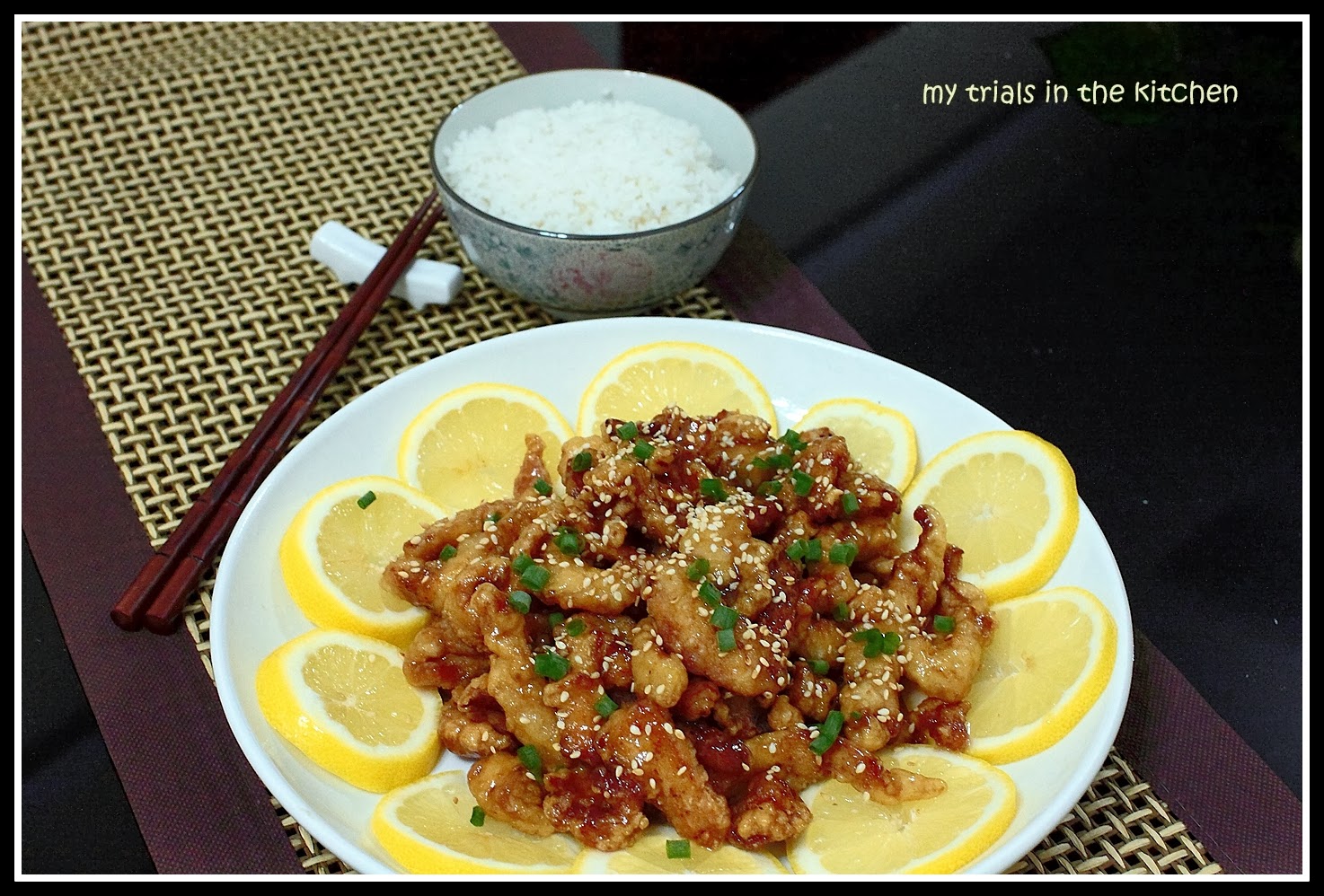 My Trials in the Kitchen: Crispy Lemon Chicken