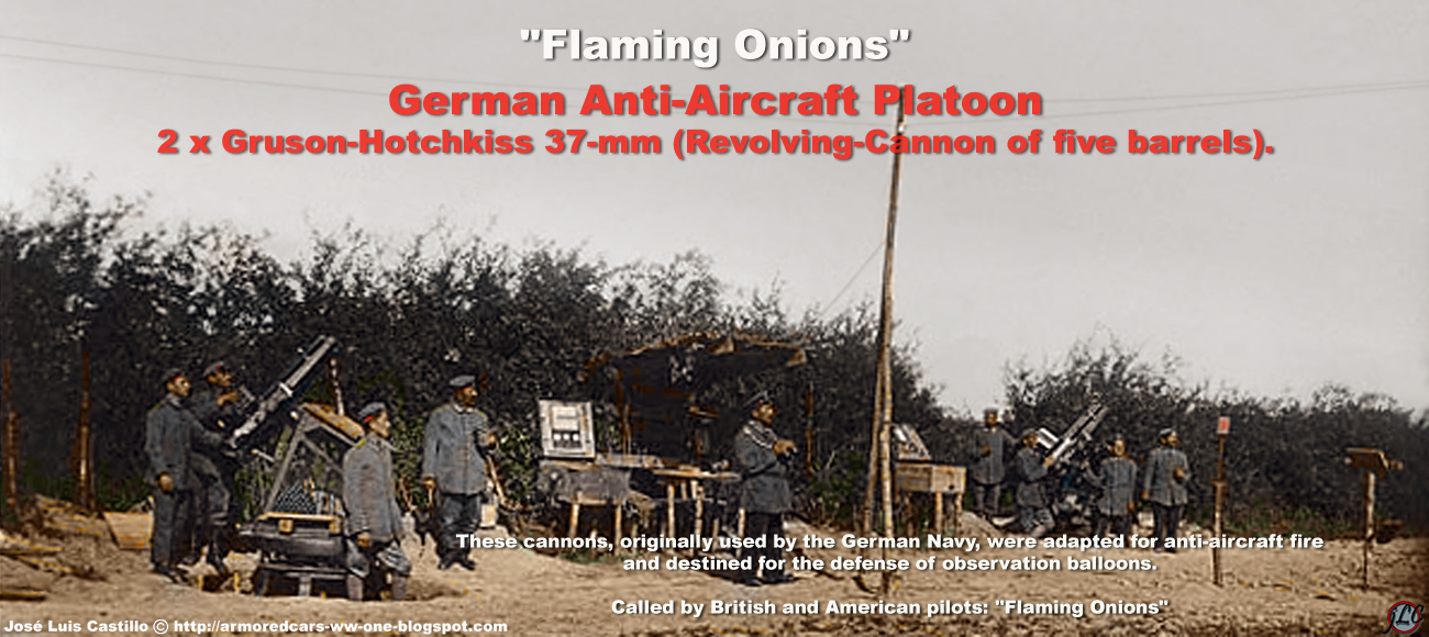 Armored Cars in the WWI: German Anti-Aircraft Platoon, Gruson-Hotchkiss ...