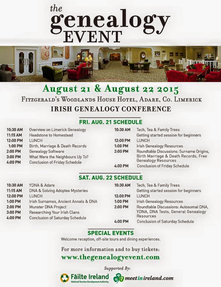 AS THEY WERE: GENEALOGY EVENT.. LIMERICK
