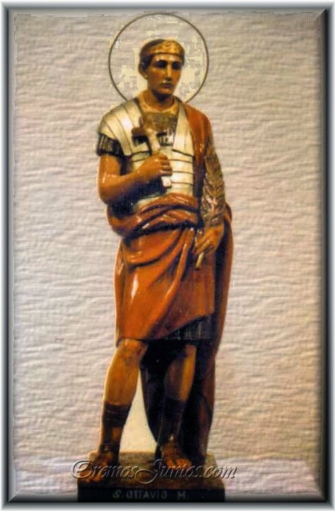 Vidas Santas: San Octavio u Octaviano de Turín, Mártir