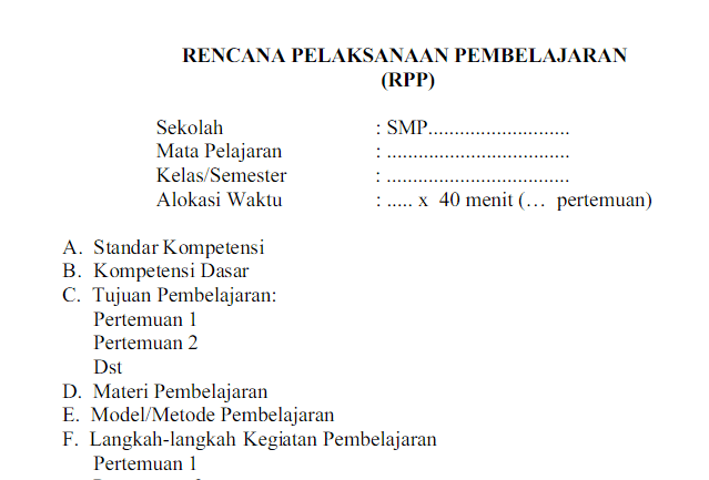 RPP IPA SMP/MTs Kelas 8 Kurikulum 2013 Semester 1 dan 2 docx - Beranda ...