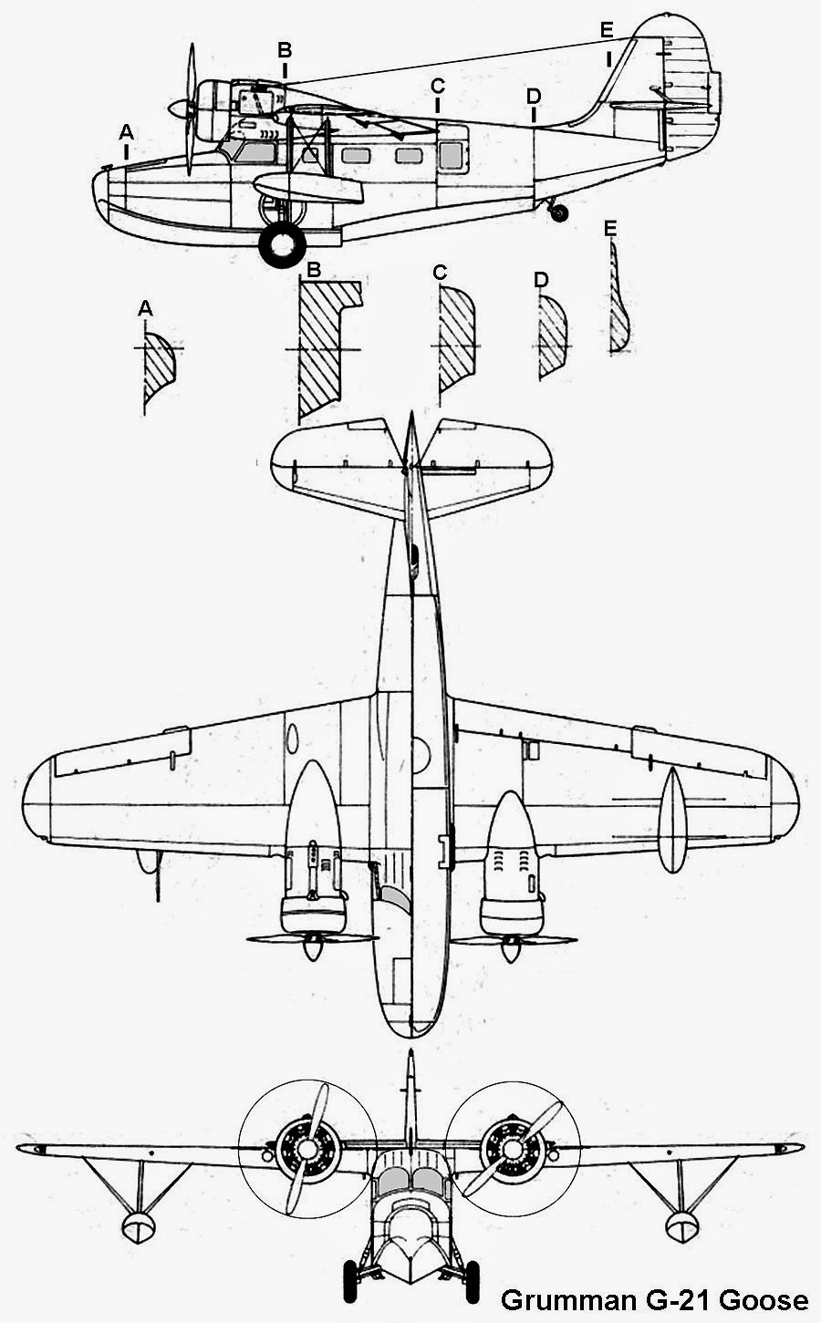 AIRPLANE SCALE MODELKIT: Grumman Goose