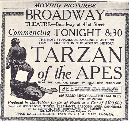 First Versions: Tarzan (film)