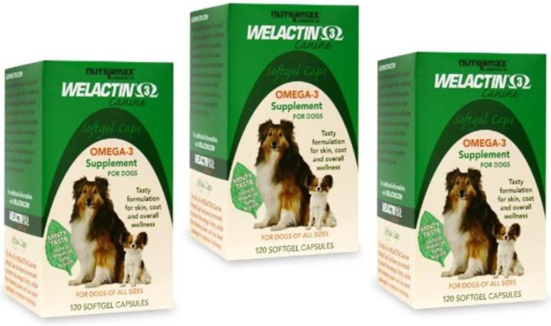 Welactin Canine Softgel Capsule, 120 Count, 3-Pack